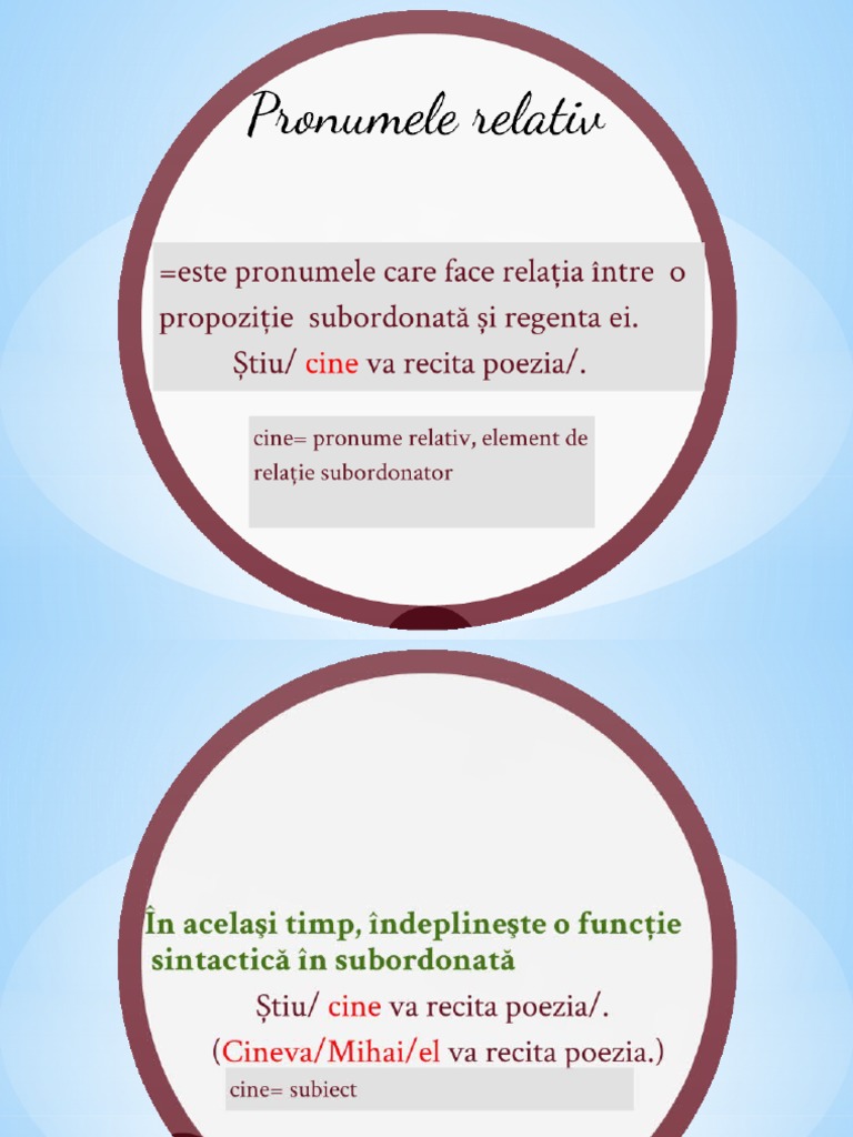 Pronumele Interogativ | PDF