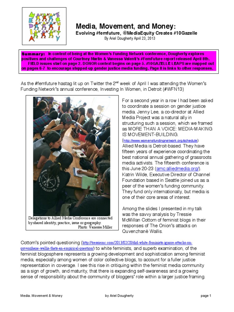 Media Move Money MEC Dougherty | PDF | Feminism | Gender Studies