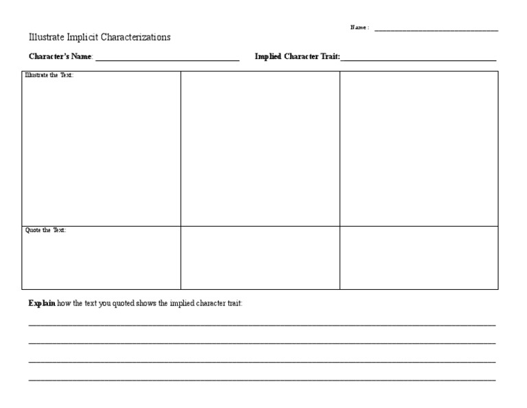 Illustrate Implicit Characterizations | PDF