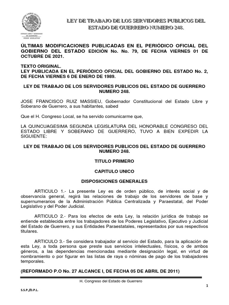 LEY 248 Actualizada 2021 | PDF | Salario | Servicio Civil