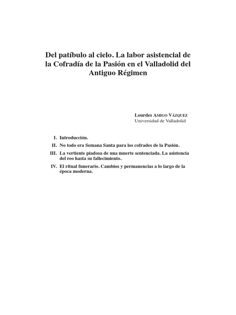 AMIGO VÁZQUEZ. Del Patíbulo Al Cielo (... ) Valladolid Del Antiguo ...