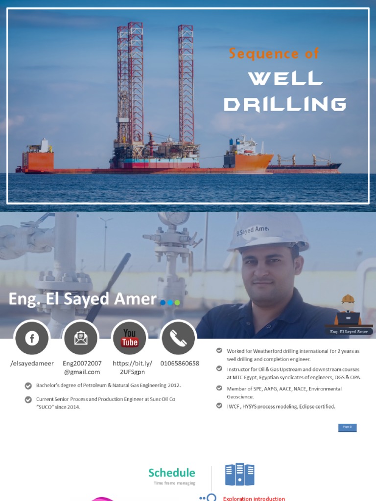 Sequence of Well Drilling | PDF | Casing (Borehole)