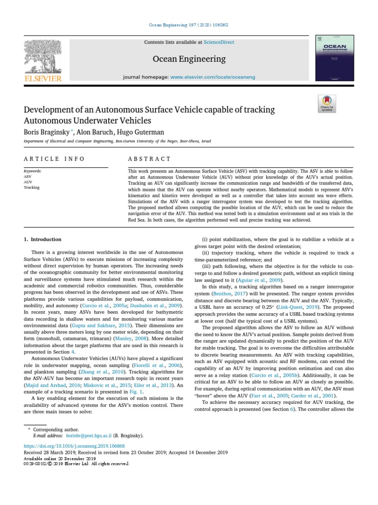 Braginsky 2020 | PDF | Control Theory | Inertial Navigation System