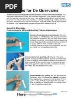 Hand Therapy: Thumb Exercise Guide | PDF | Hand | Thumb