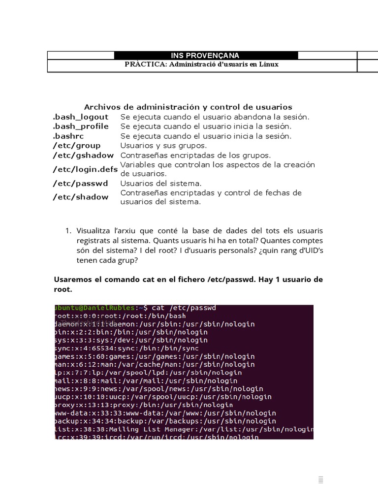 Practica Usuaris | PDF