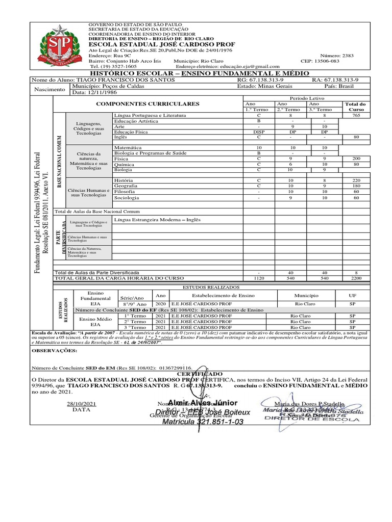 Tiago Francisco Dos Santos | PDF