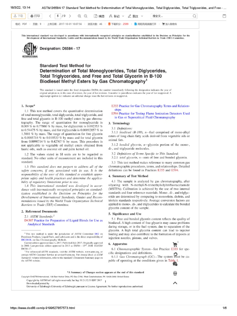 ASTM D6584-17 Standard Test Method for Determination of Total ...