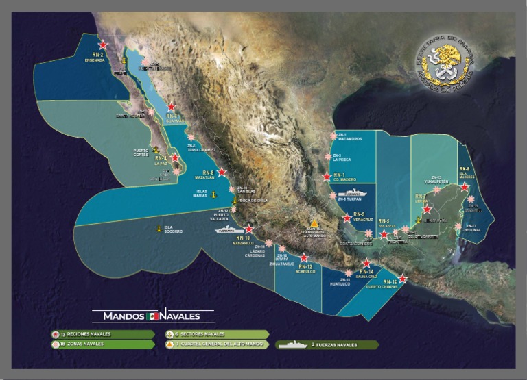 Regiones y Zonas Navales en México | PDF
