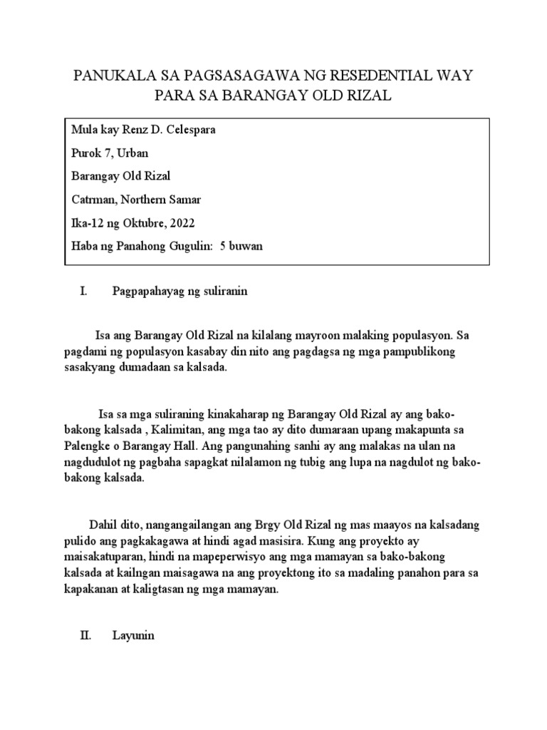 Renz Old Rizal FILIPINO | PDF