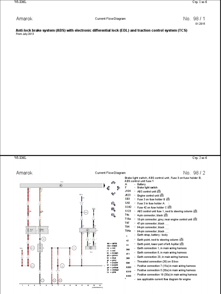 Abs Amarok Con Traba Diferencial | PDF | Anti Lock Braking System | Car