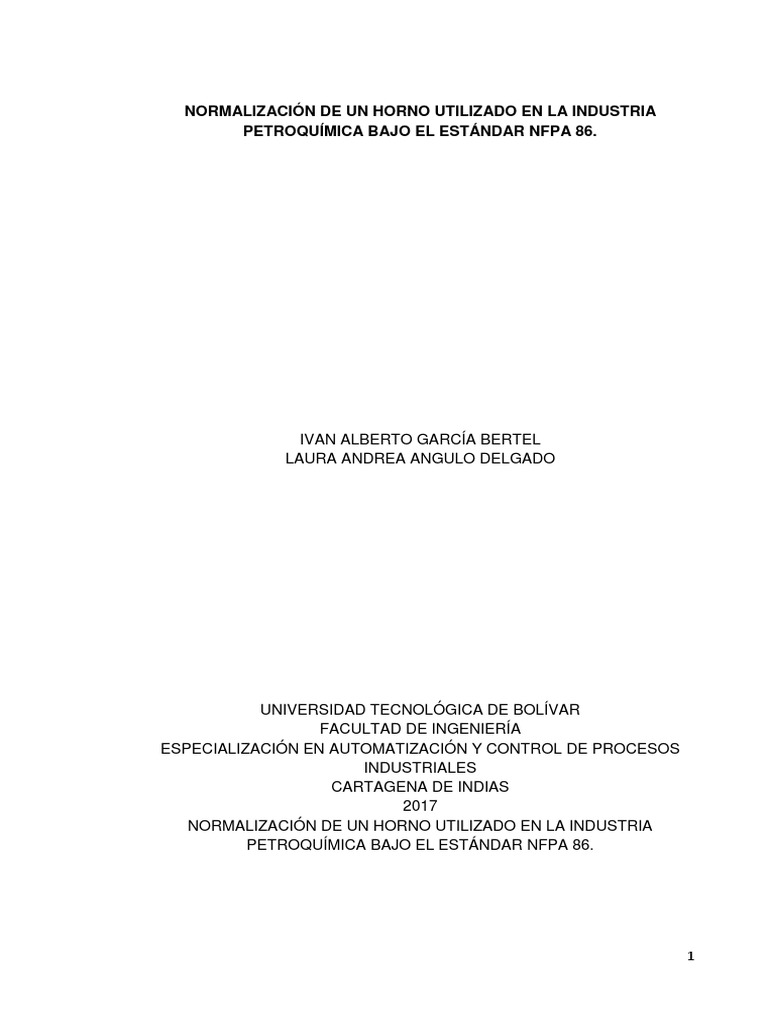 Ejemplo Operacion de Horno Bajo NFPA 86 | PDF | Combustión | Gas de ...