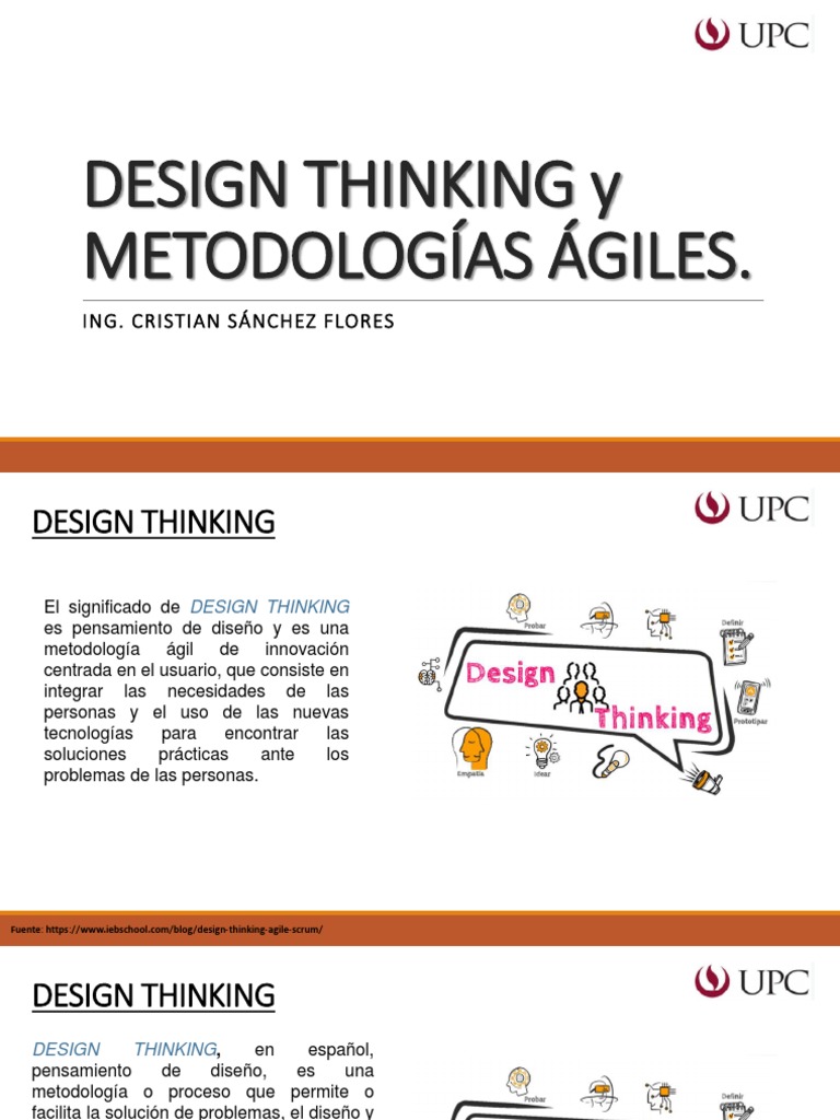 Design Thinking y Metodologías Ágiles: Una perspectiva integral sobre ...