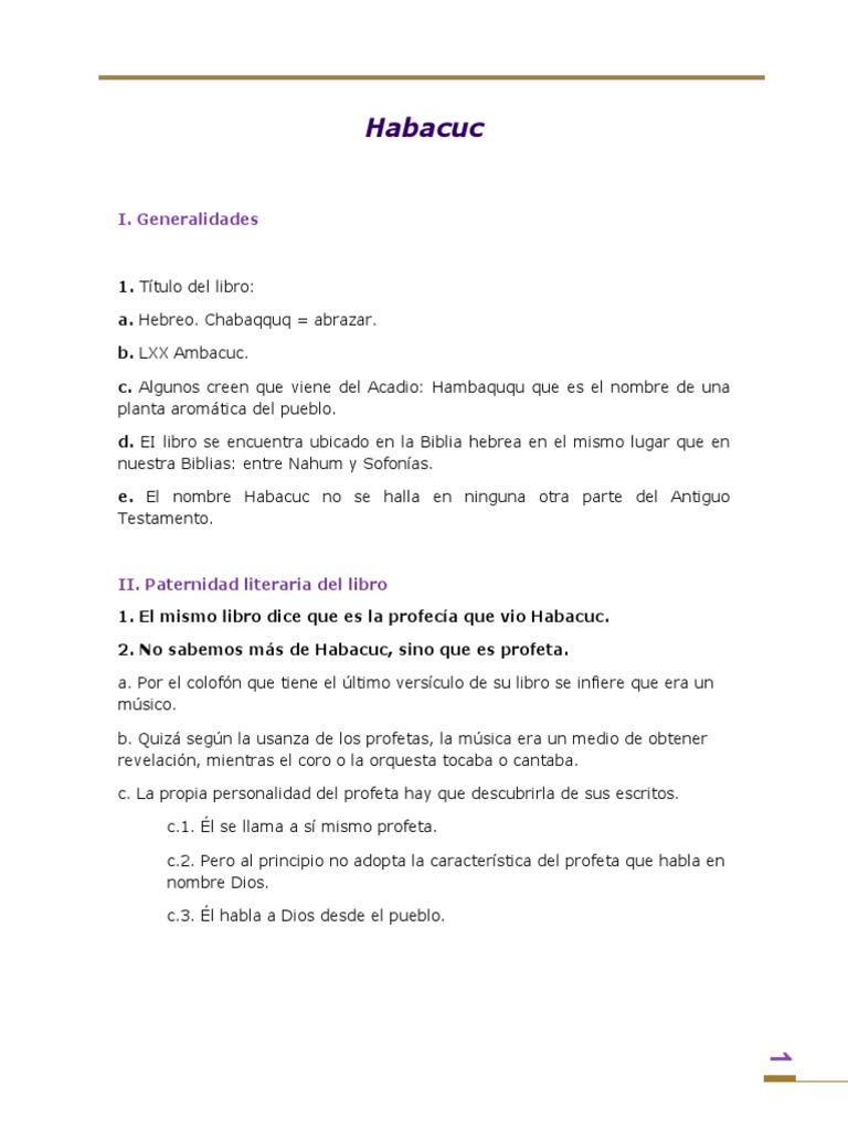 Libro Profético de Habacuc | PDF | Biblia | Manuscritos del Mar Muerto