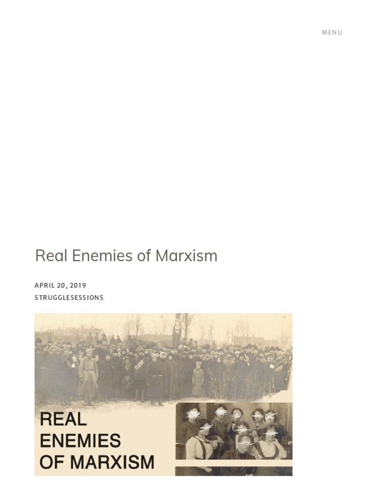 Real Enemies of Marxism | PDF | Anarchism | Communism