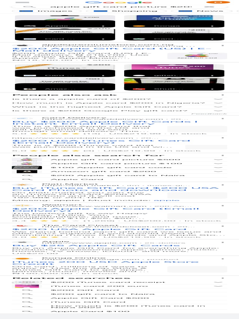 200 Apple Gift Card Image Guide Pdf Apple Inc I Tunes