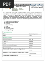 Technical Data Sheet - Tapioca Starch | PDF