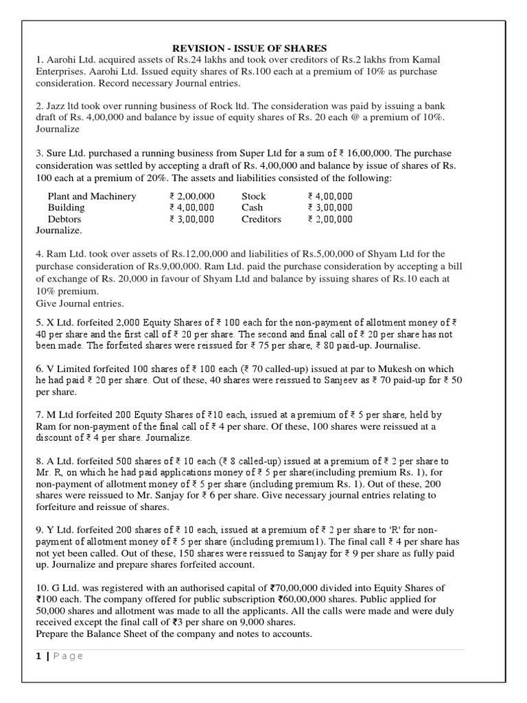 Share Transactions Journal Entries | PDF | Balance Sheet | Stocks
