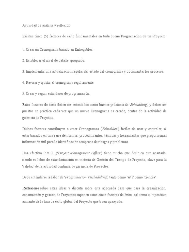 Actividad de análisis y reflexión | PDF | Programación de computadoras ...