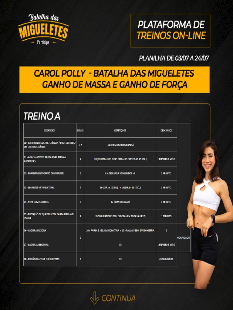 Treino+carol+polly+batalha+das+migueletes+ +ganho+de+massa+e+ganho+de ...