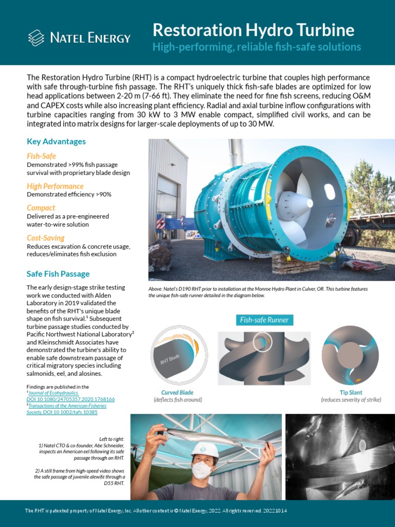 Natel Energy | PDF | Hydroelectricity | Sustainable Energy