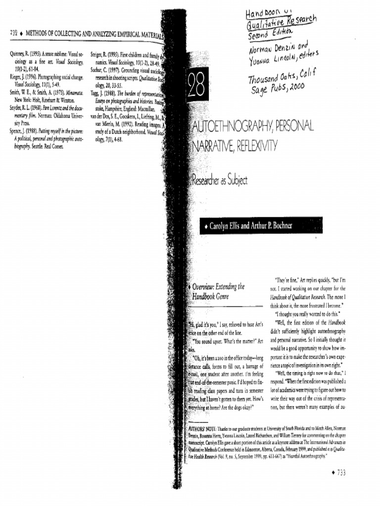 Autoethnography Personal Narrative Refle-Cópia | PDF