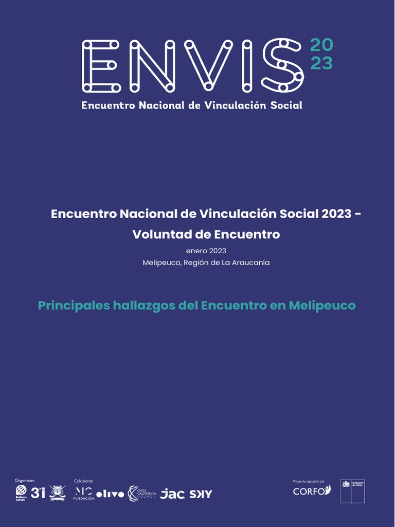 Principales Hallazgos Encuentro ENVIS 2023 | PDF | Sustentabilidad