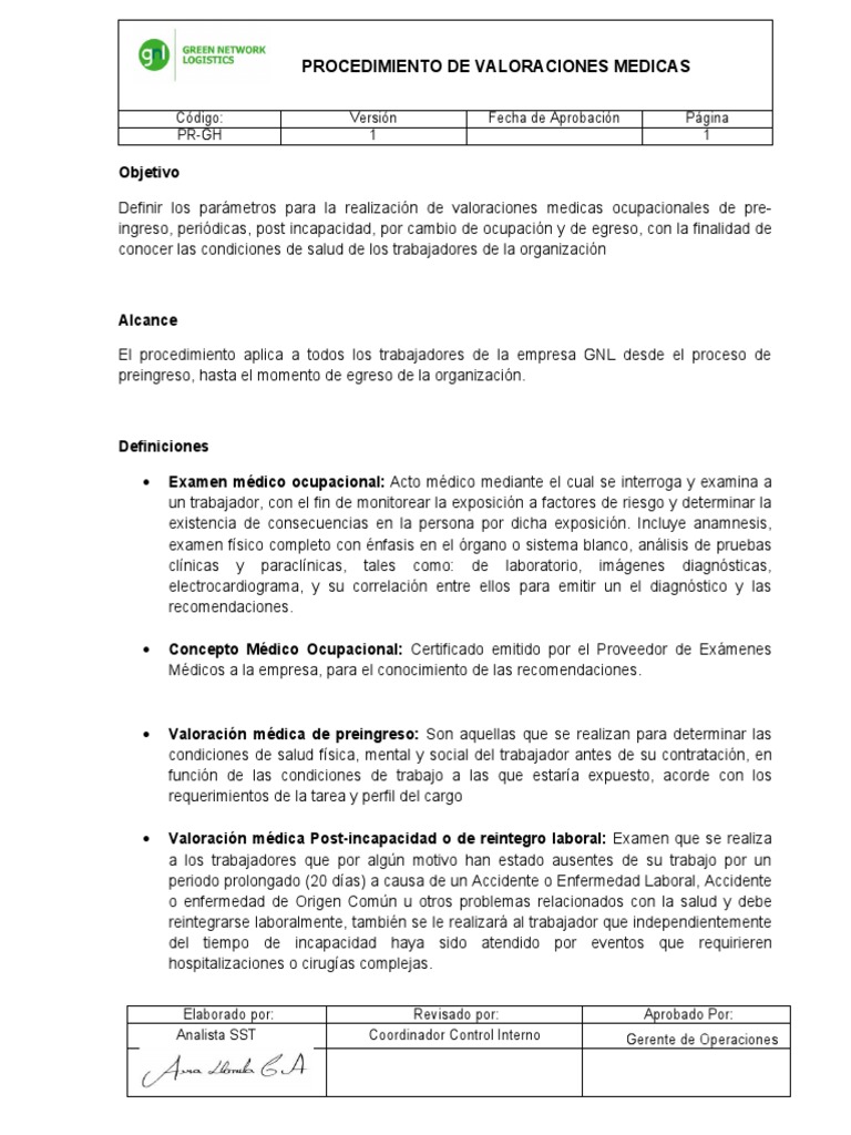 PR-GH Procedimiento de Valoraciones Medicas | Descargar gratis PDF ... PR-GH Procedimiento de Valoraciones Medicas | Descargar gratis PDF ...