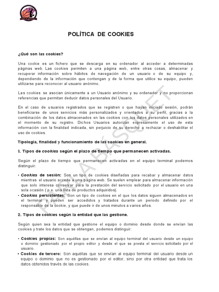 Politica Cookies | PDF | Cookie HTTP | Red mundial