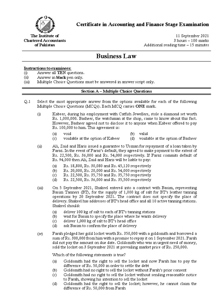 CAF 4 BLW Autumn 2021 | PDF | Guarantee | Business