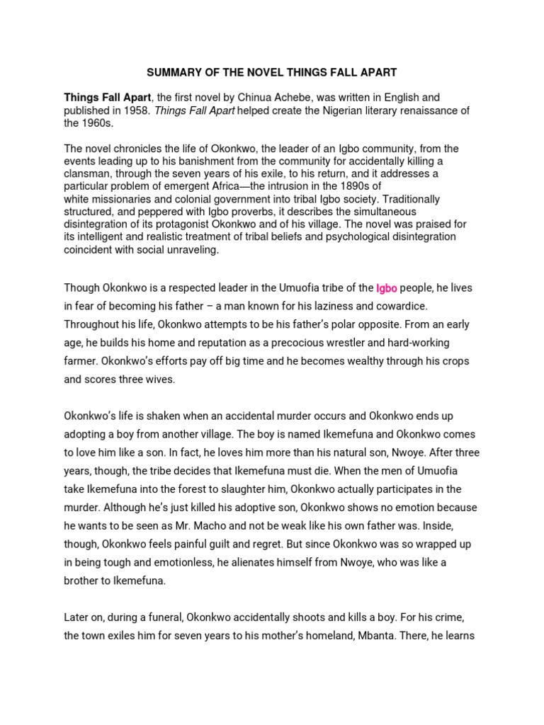 Things Fall Apart | PDF