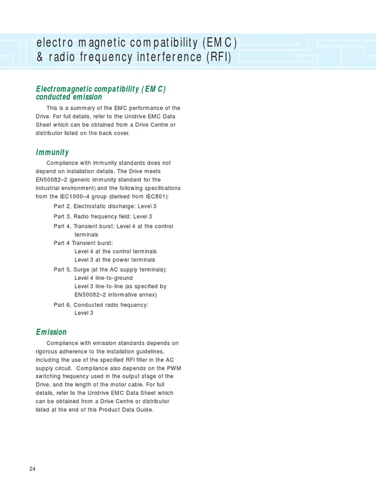 EMC Guide for Industrial Drives | PDF | Electromagnetic Compatibility ...