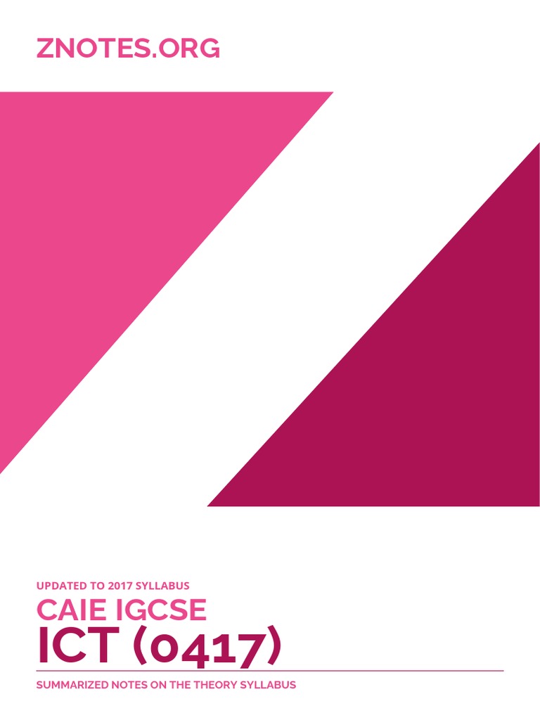 Znotes Ict | PDF | Graphical User Interfaces | Computer Hardware