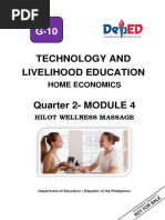 CORE 3 Apply Hilot Wellness Massage Techniques | PDF | Infection Control | Hygiene