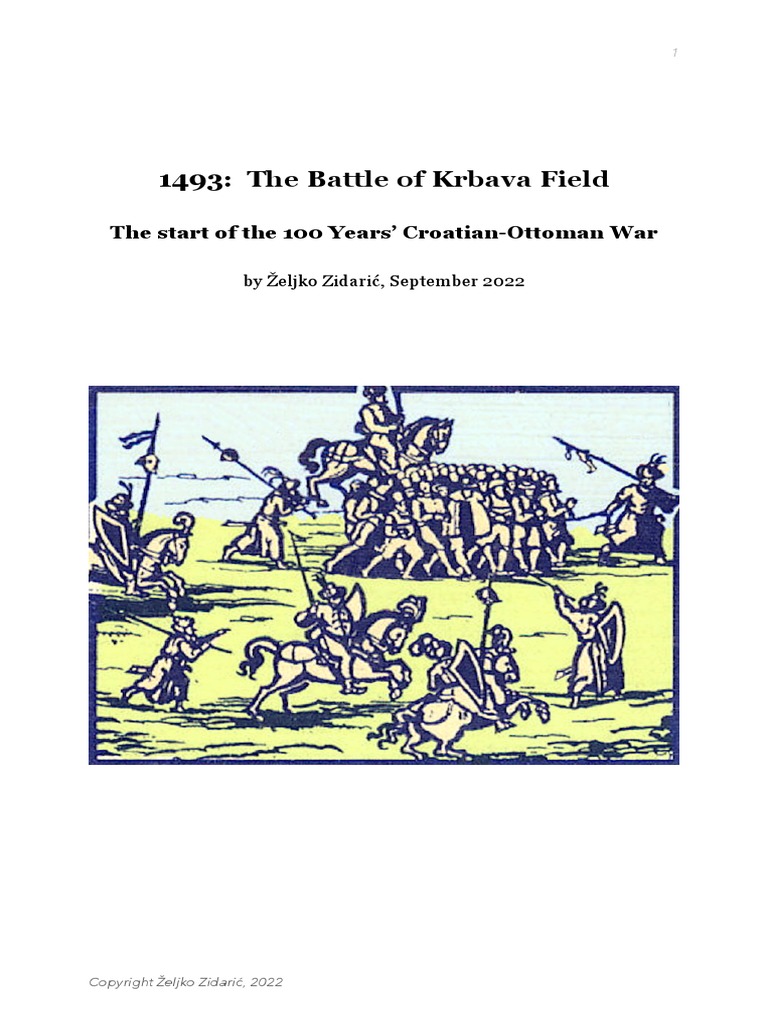 Battle of Krbava Field 1493 | PDF