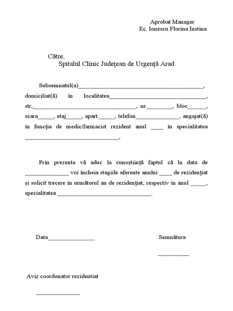 Cerere Trecere | PDF