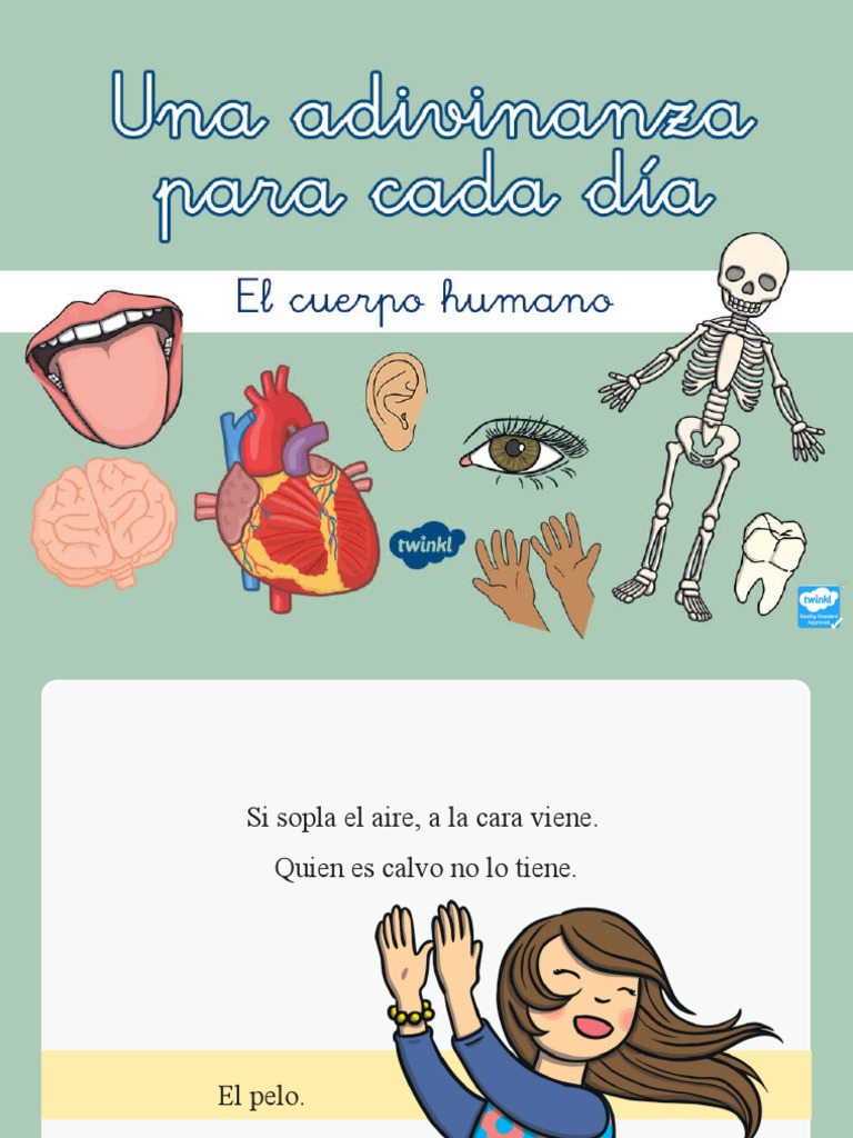 Es SL 2548185 Presentacin Una Adivinanza para Cada Da - El Cuerpo ...