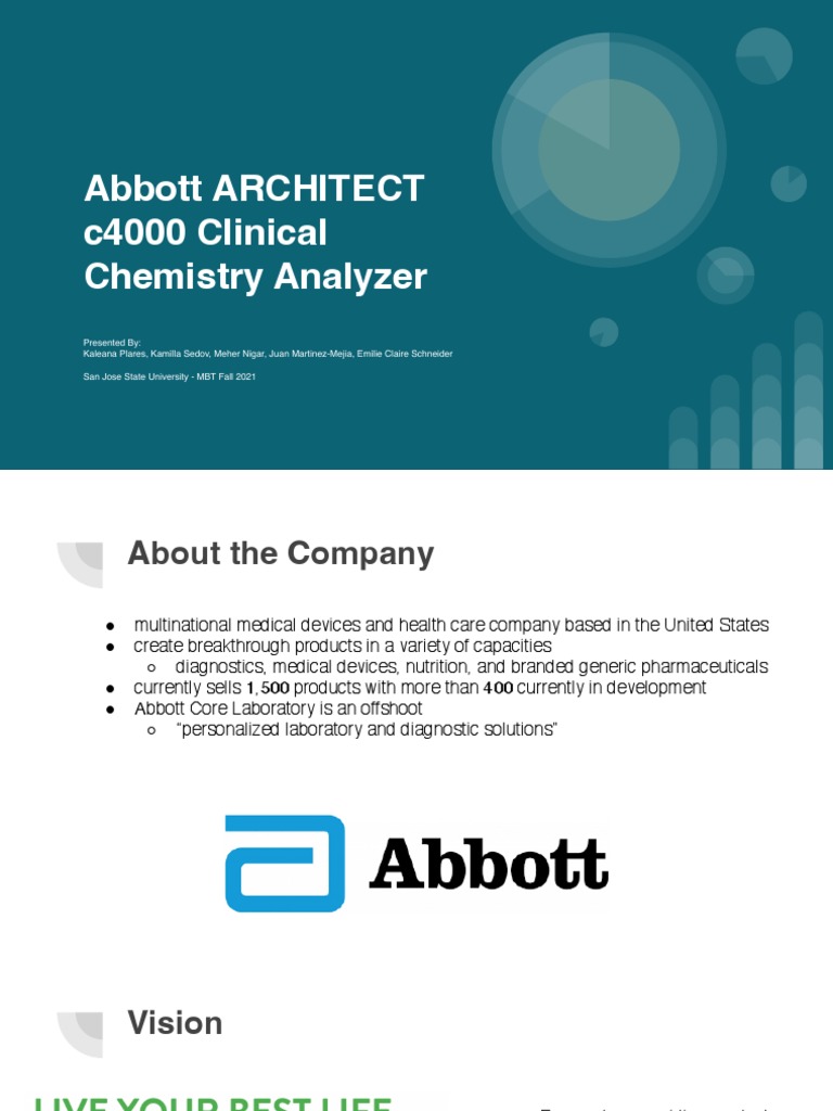 Abbott ARCHITECT c4000 Analyzer Overview | PDF | Abbott Laboratories ...