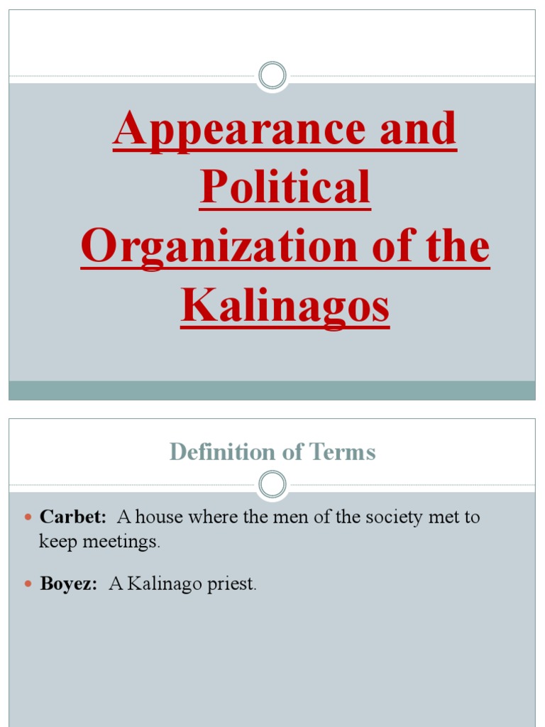Appearance and Political Organization of The Kalinagos | PDF