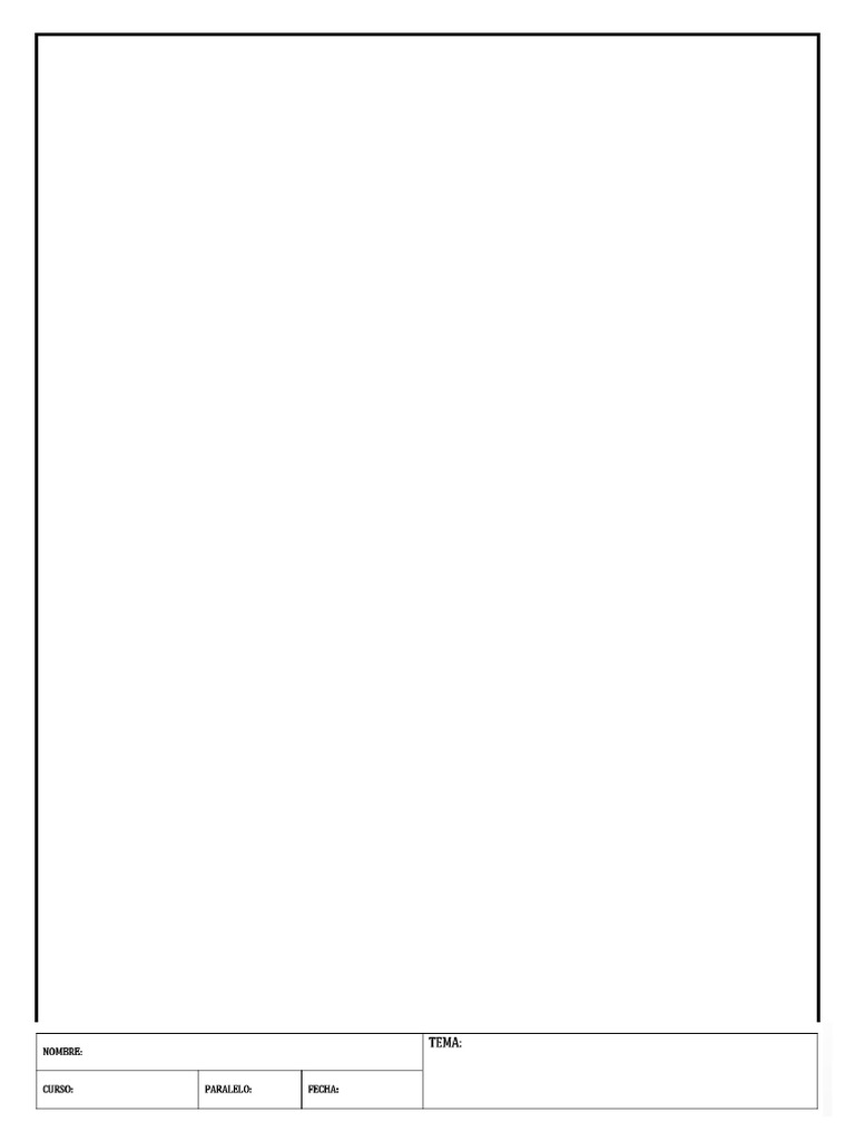 2 Plantilla Del Margen de Dibujo | PDF