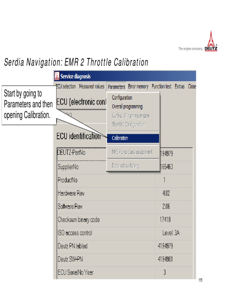 EMR2 Throttle Cal | PDF