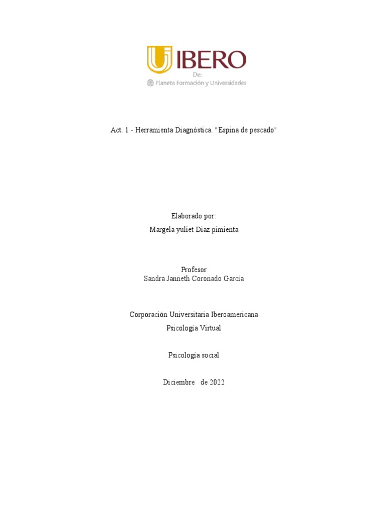 Actividad 1, Espina de Pescado Word | PDF