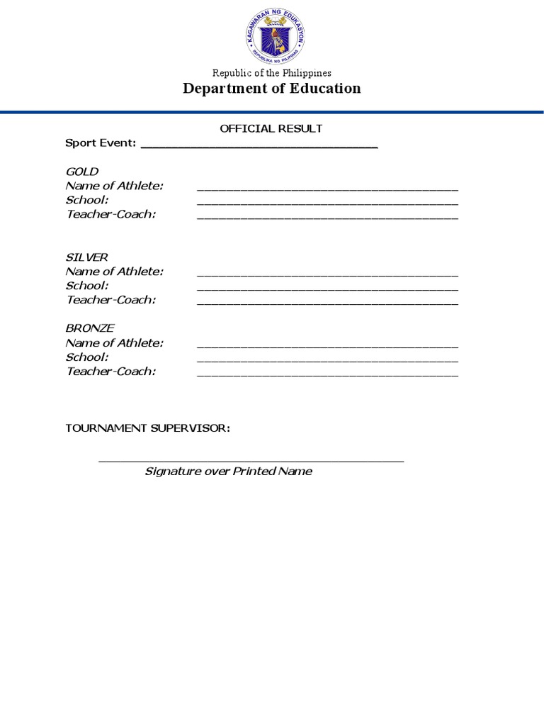 Result Form | PDF