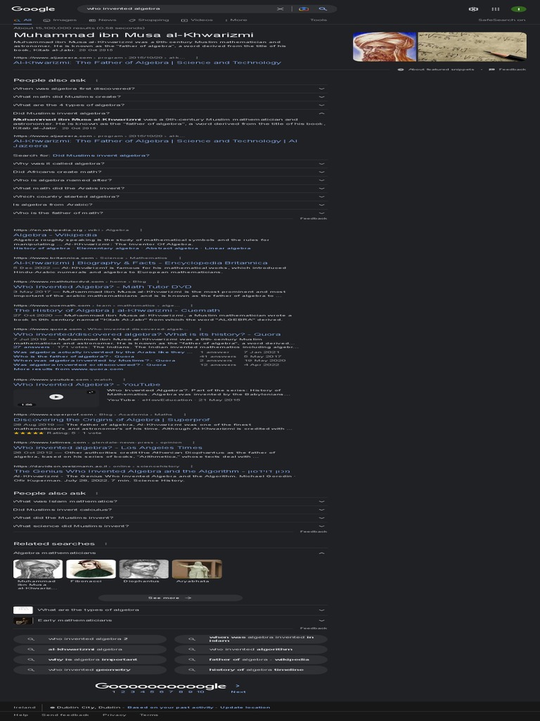 Who Invented Algebra - Google Search | PDF | Algebra | Mathematics