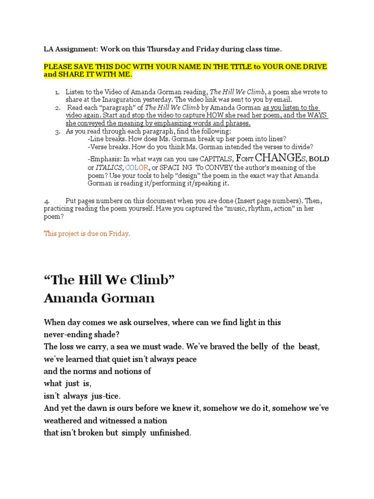 Amanda Gorman | PDF