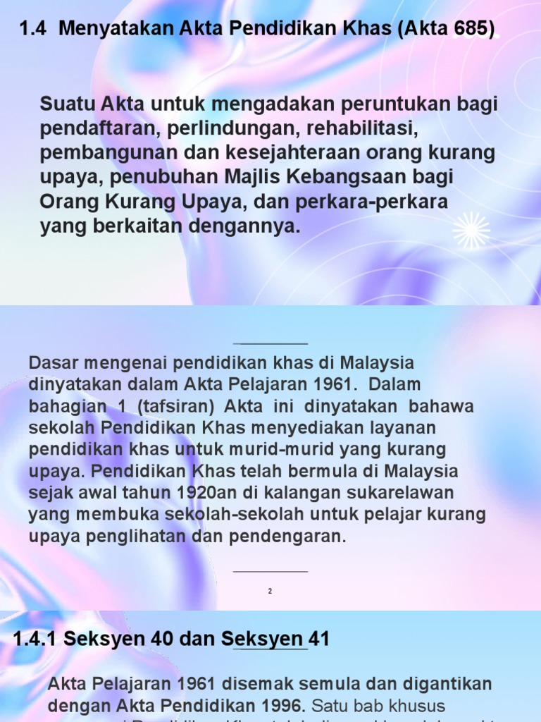 Kanak-Kanak Berkeperluan Khas | PDF