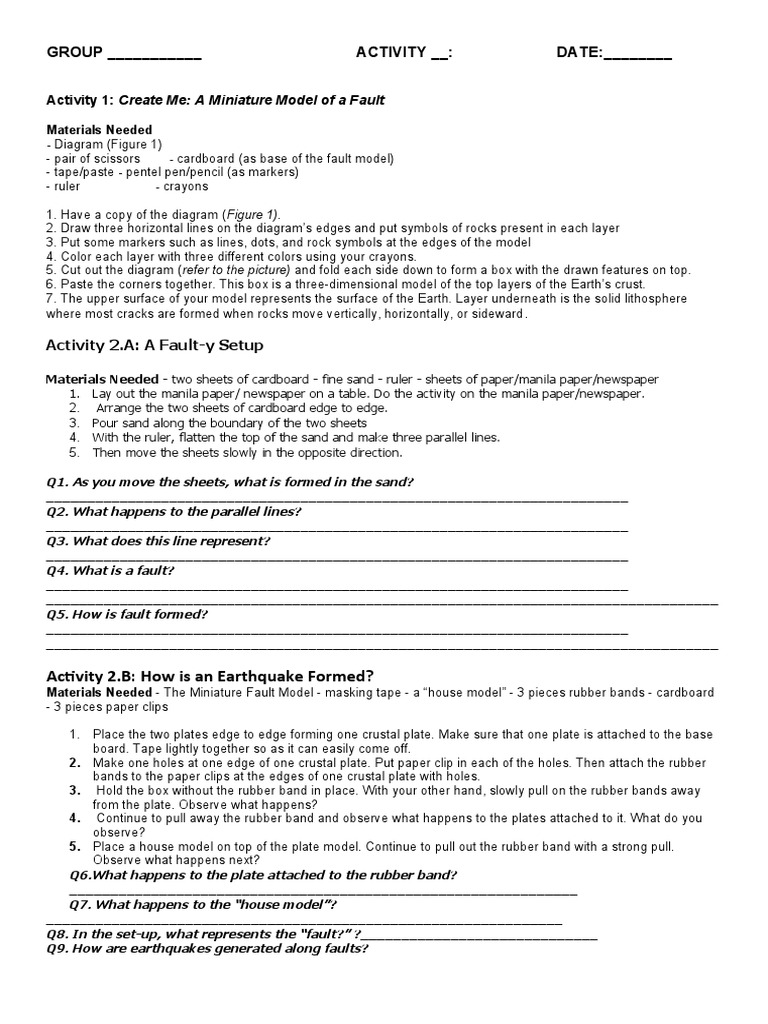 Activity Fault | PDF | Fault (Geology) | Geology