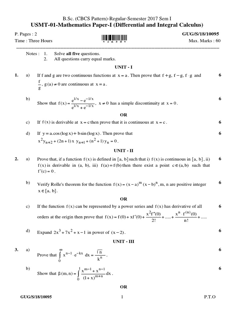 Year - B.Sc. (CBCS Pattern) - Regular-Semester 2017 Sem I Subject ... Year - B.Sc. (CBCS Pattern) - Regular-Semester 2017 Sem I Subject ...