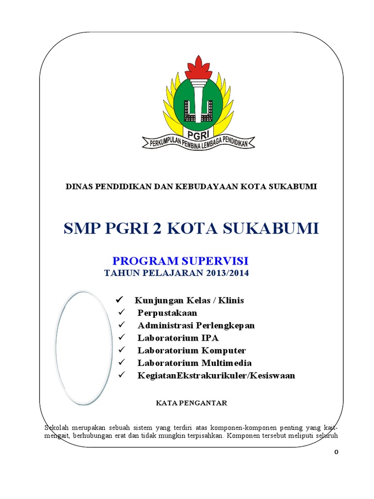 Contoh Program Supervisi SMA | PDF