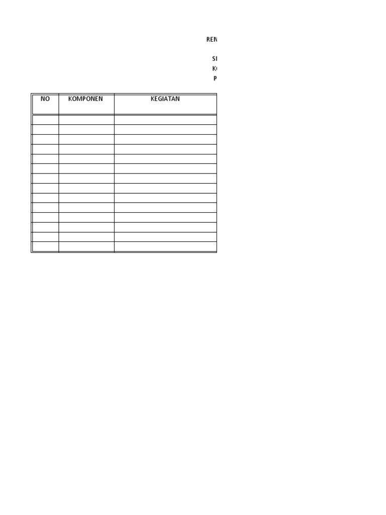 Contoh Format RKJM | PDF