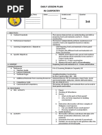 Detailed Lesson Plan (DLP) : Nowledge Kills Ttitude Alues | PDF | Lesson Plan | Carpentry